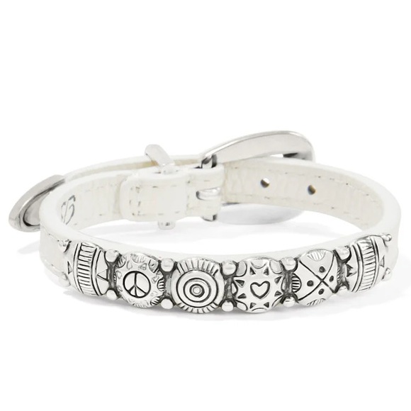 Brighton | Jewelry | Brighton New Harmony Bandit Bracelet In White ...